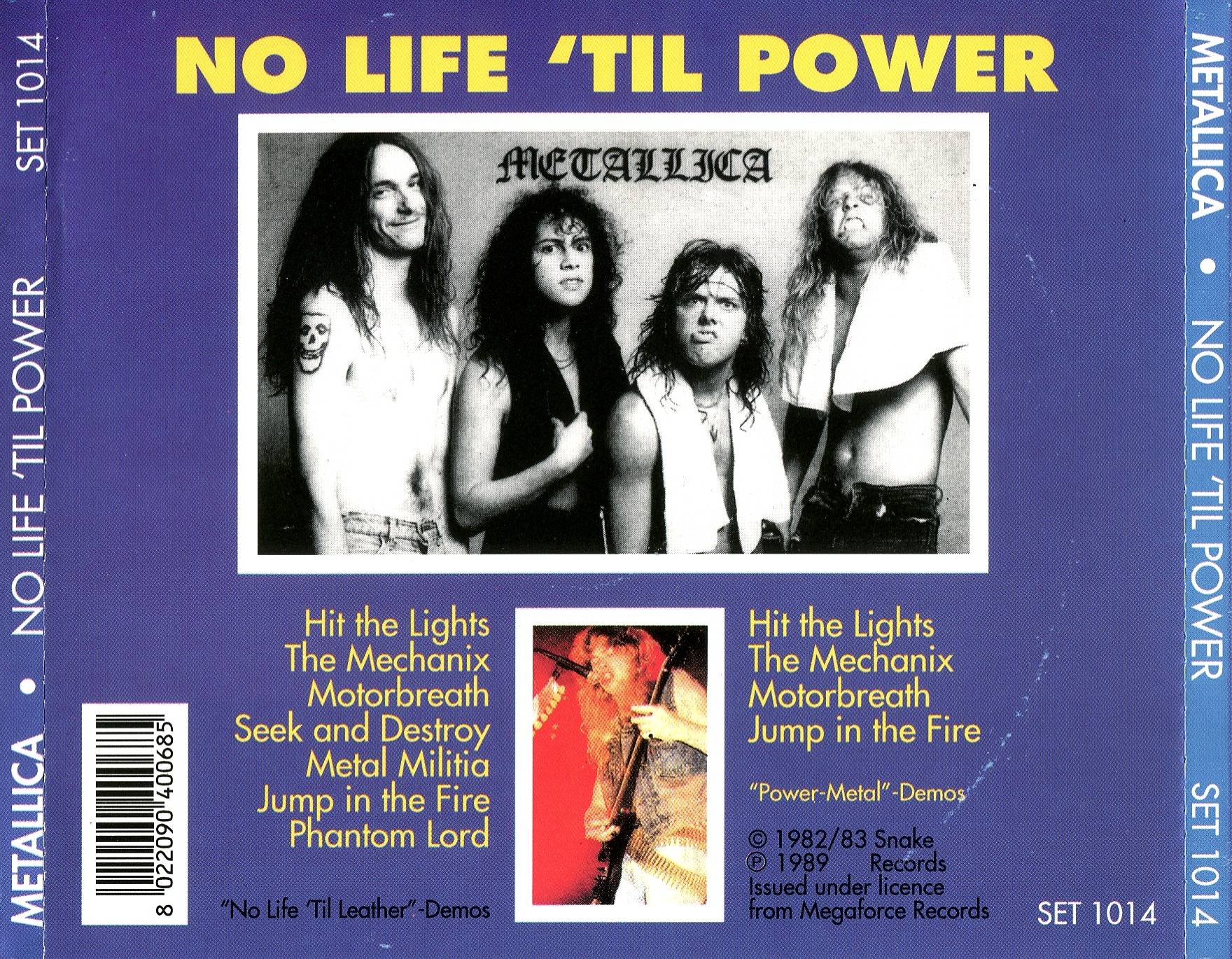 Metallica No Life Til Power : Back UK | CD Covers | Cover Century ...